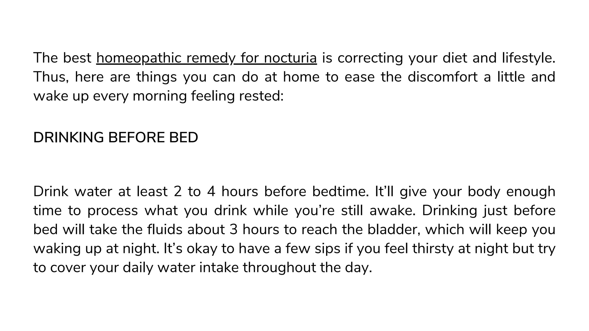 How to Improve Nocturia At Home? | PDF