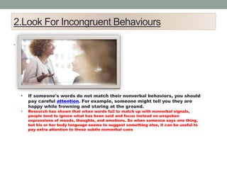 How to improve non verbal communication 1 | PPTX