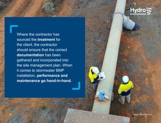 How to improve operational efficiency beyond stormwater bmp ...