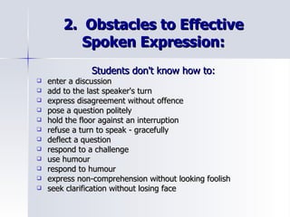 How To Improve Oral English | PPT