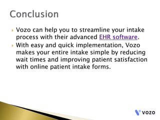 How to improve patient intake process? | PPT