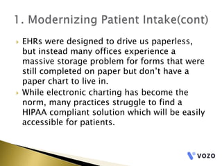 How to improve patient intake process? | PPT