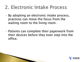 How to improve patient intake process? | PPT