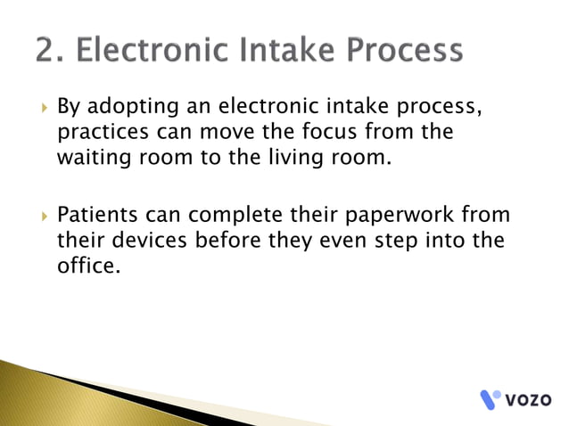 How to improve patient intake process? | PPT