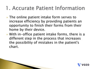 How to improve patient intake process? | PPTX
