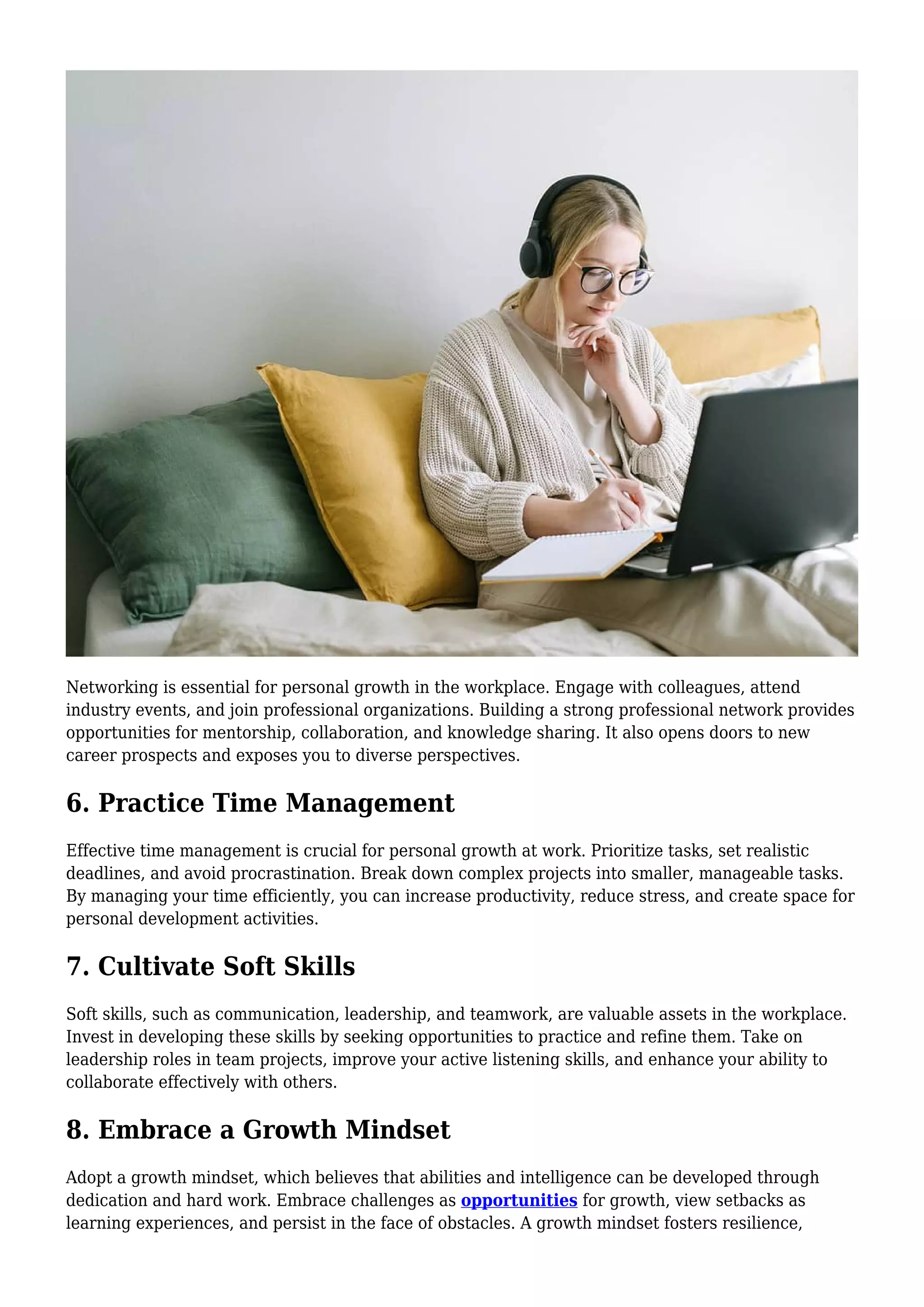 How to Improve Personal Growth at Work | PDF | Career Advice | Careers