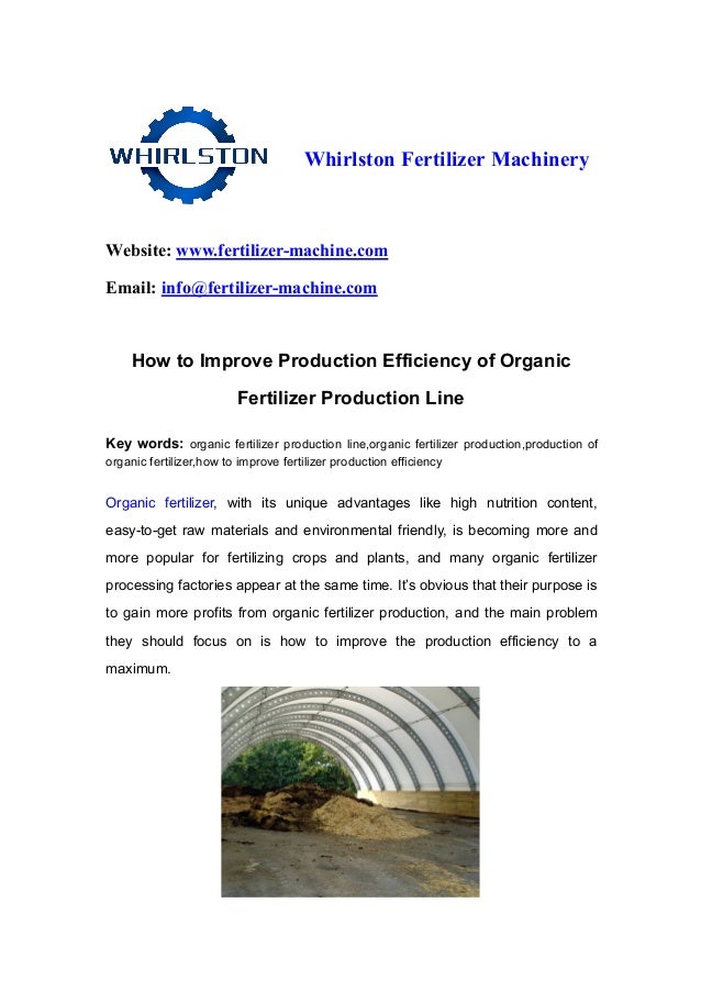 How to improve production efficiency