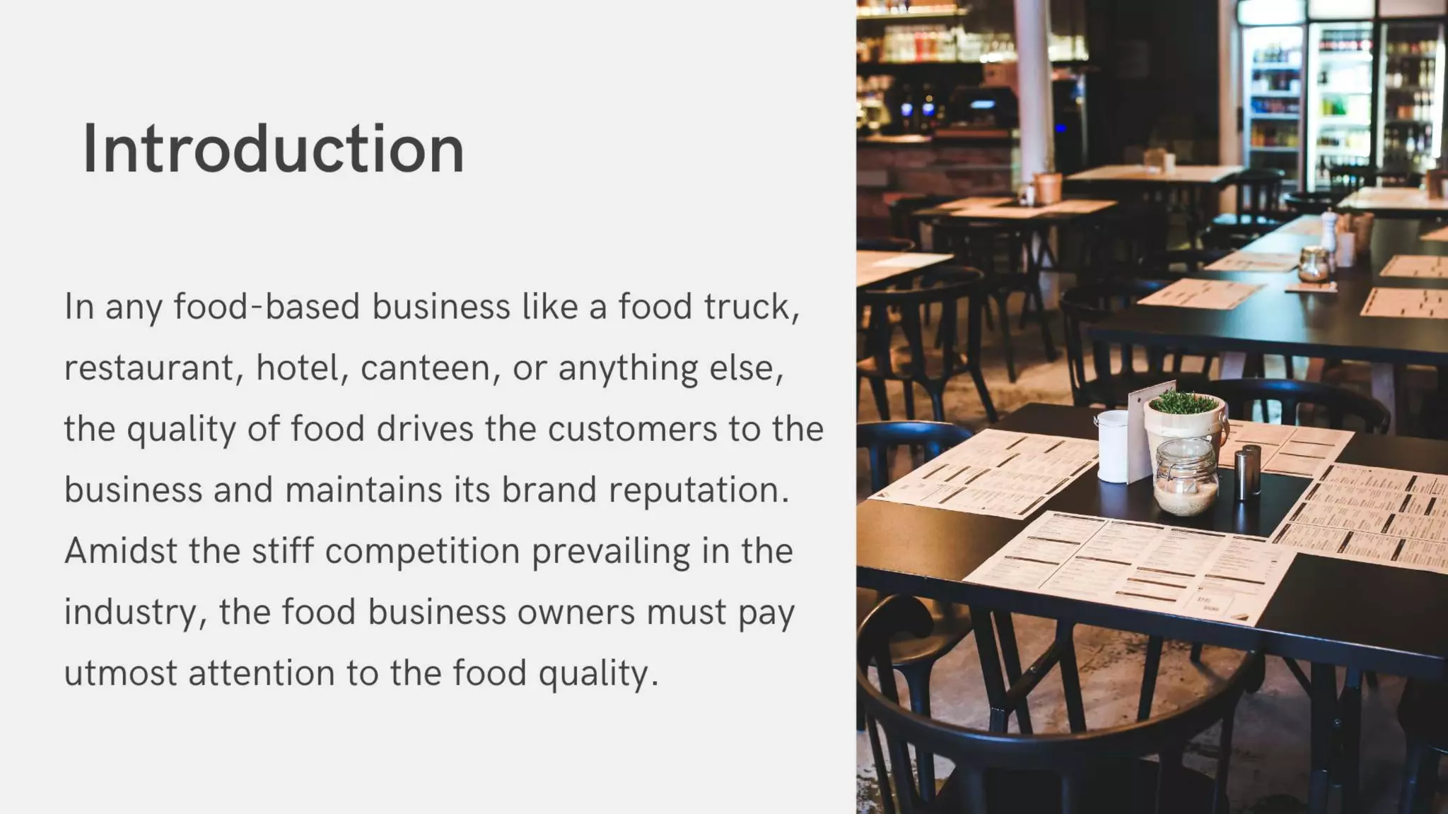 HOW TO IMPROVE RESTAURANT FOOD SAFETY? | PPTX