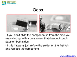 4 steps Perfect solder joint -- How to improve smd soldering | PPT