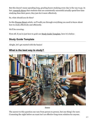 How to Improve Study Skills & Get Organized: Use a Study Guide Template | PDF