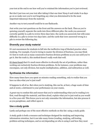 How to Improve Study Skills & Get Organized: Use a Study Guide Template | PDF