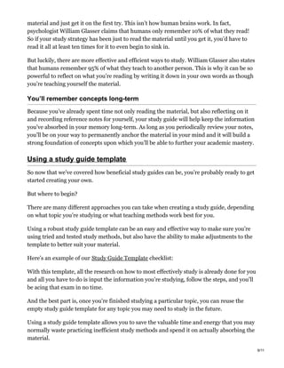 How to Improve Study Skills & Get Organized: Use a Study Guide Template ...