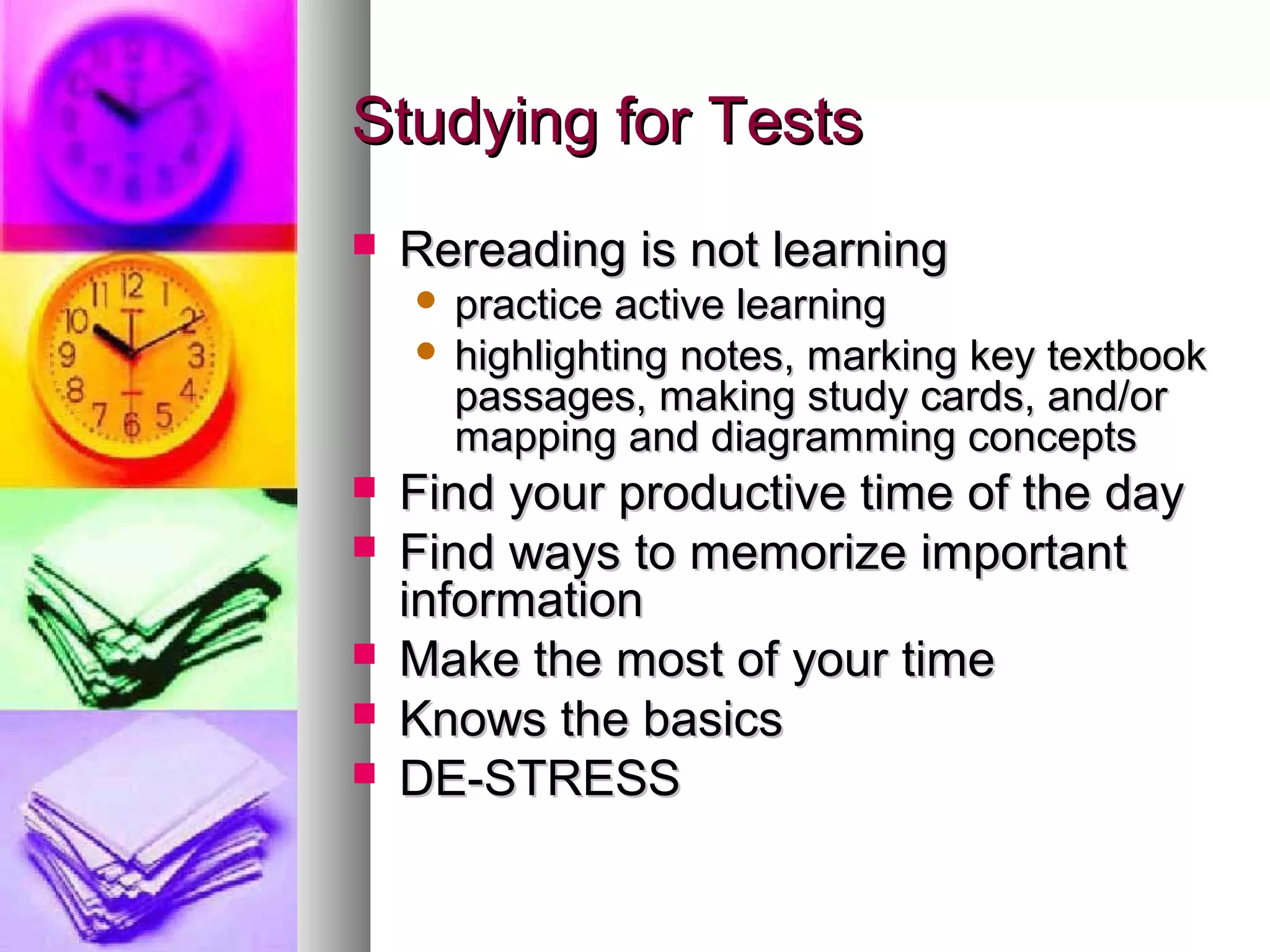 How to improve study skills in middle school | PPT