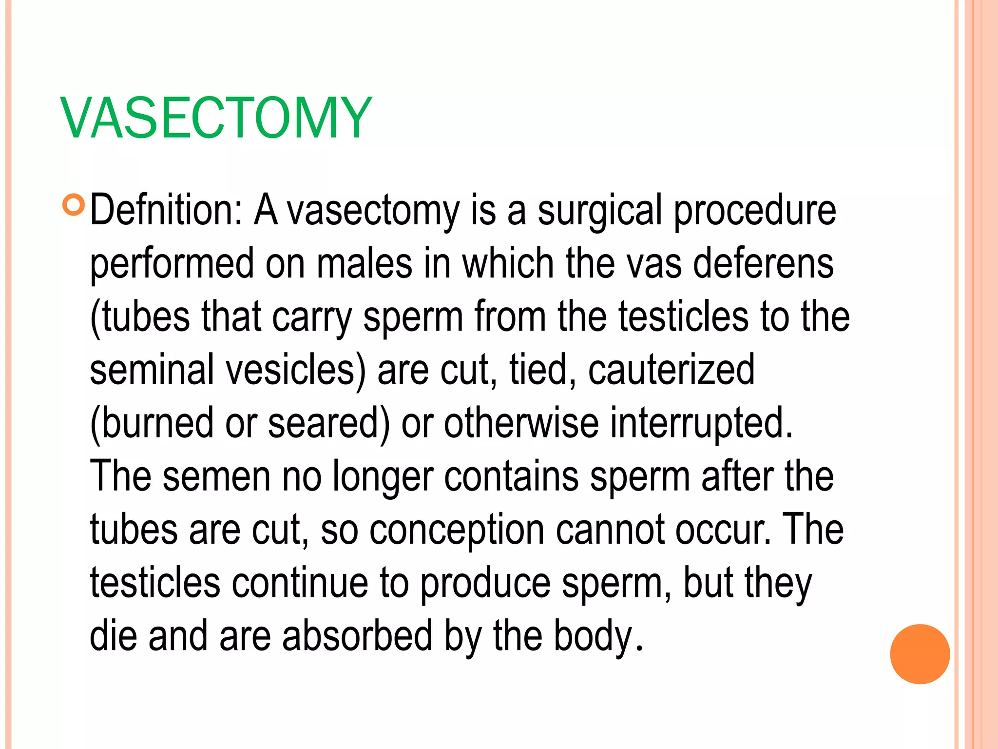 How to improve vasectomies in primary health centres | PPT