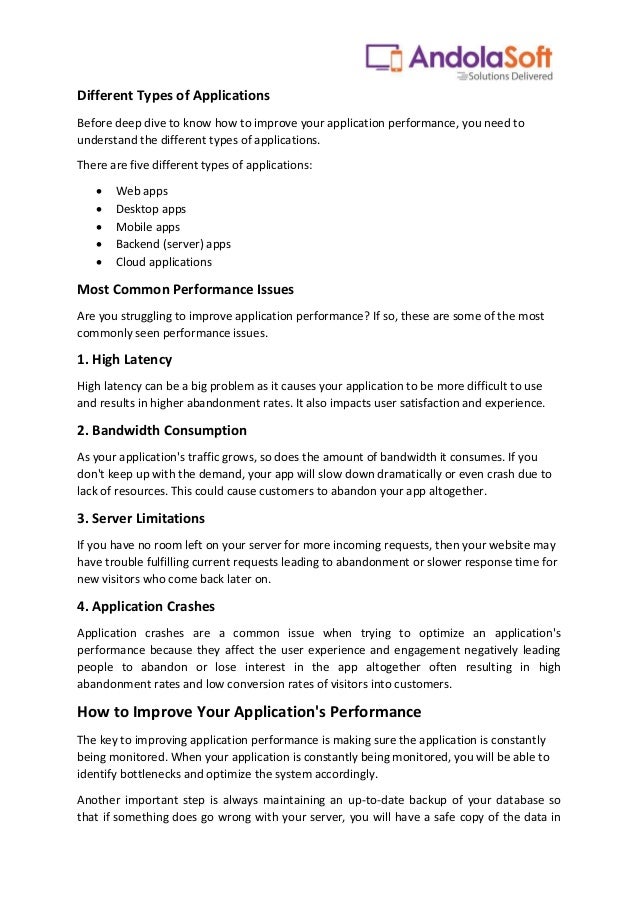 How To Improve Your Application Performance Pdf 