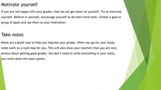 How to Improve Your Grades | PPT