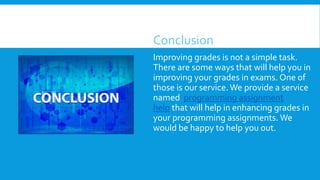 How to improve your grades | PPTX