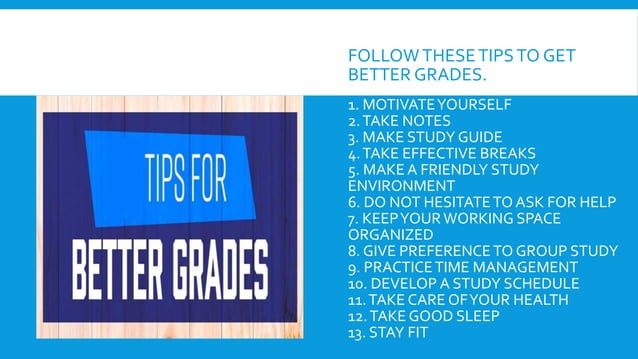 How to improve your grades | PPT