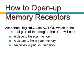 How to Improve Your Memory Using the Power of Imagination | PPTX