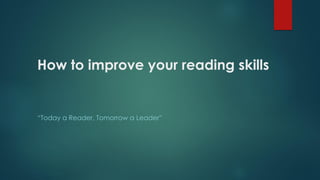How to improve your reading skills | PDF
