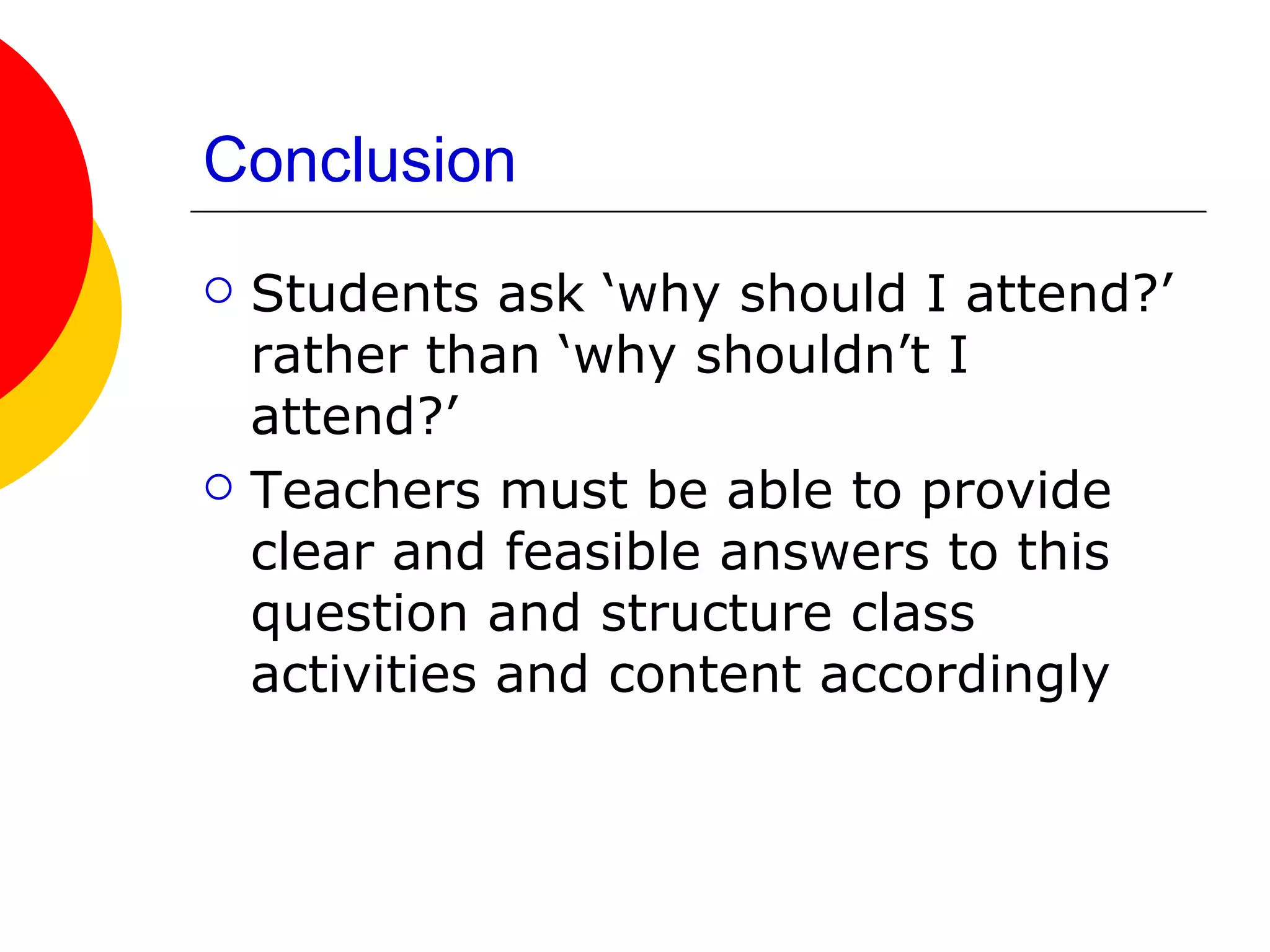 How To Increase Class Attendance | PPT