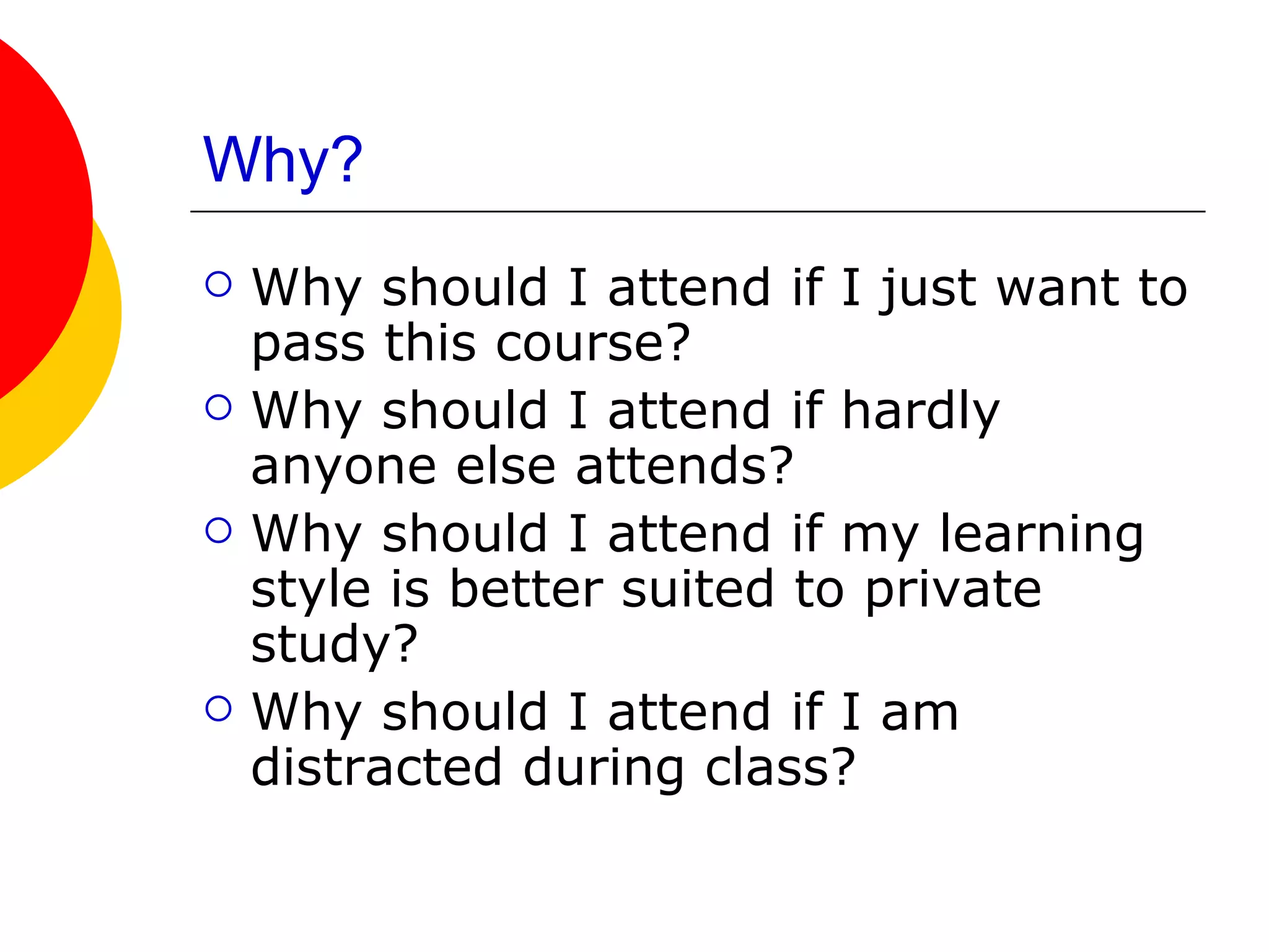 How To Increase Class Attendance | PPT