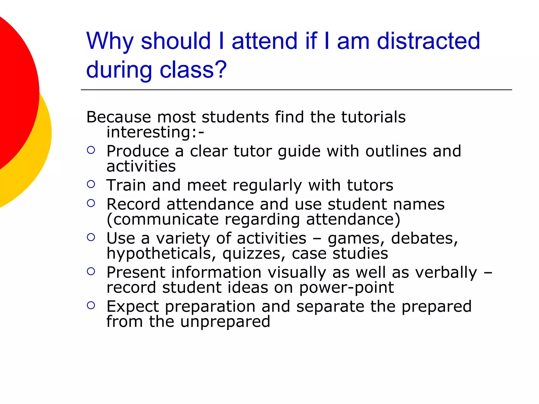 How To Increase Class Attendance | PPT