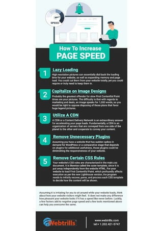 How To Increase Page Speed Infographic.pdf | Business | Business and ...