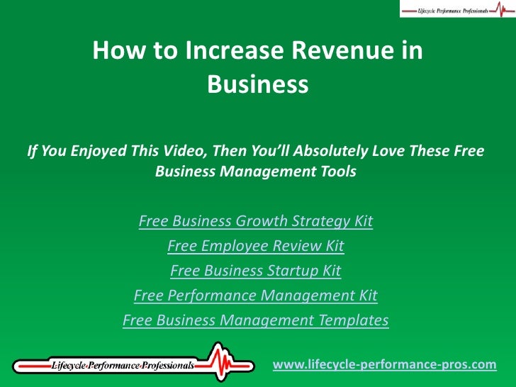 Video: How to Increase Revenue in Business