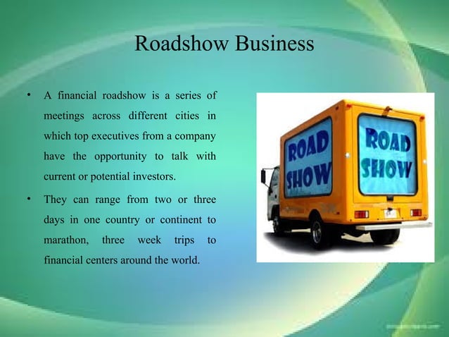 How to increase your client for roadshow | PPT