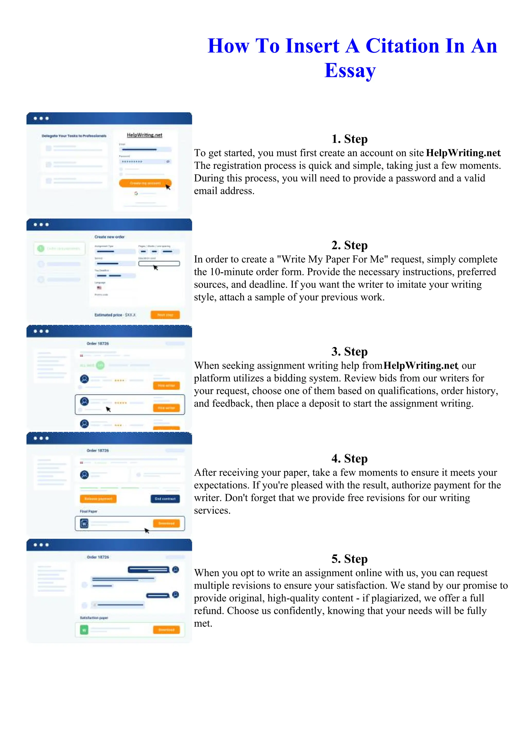 How To Insert A Citation In An Essay | PDF
