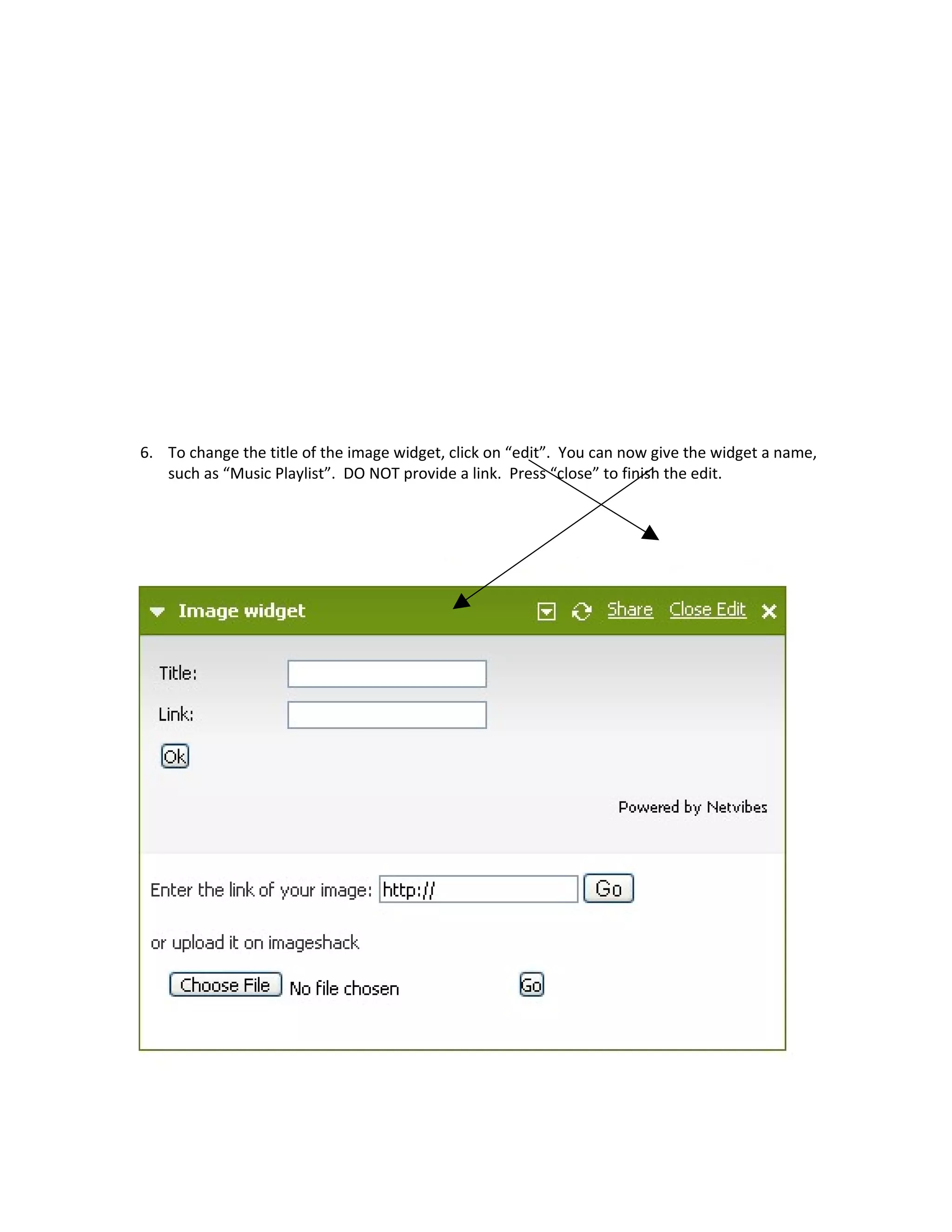 How to Insert a Saved Image in Netvibes | PDF