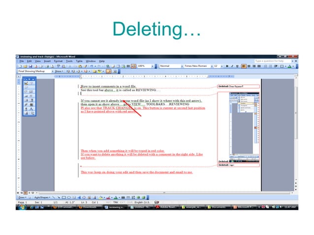 How To Insert Comments In A Word Document | PPT | Technology & Computing