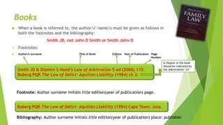 How to insert footnotes and bibliography | PPTX