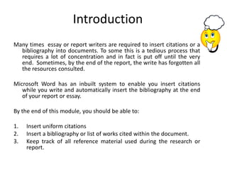 How to insert references and bibliography into your Word document | PDF