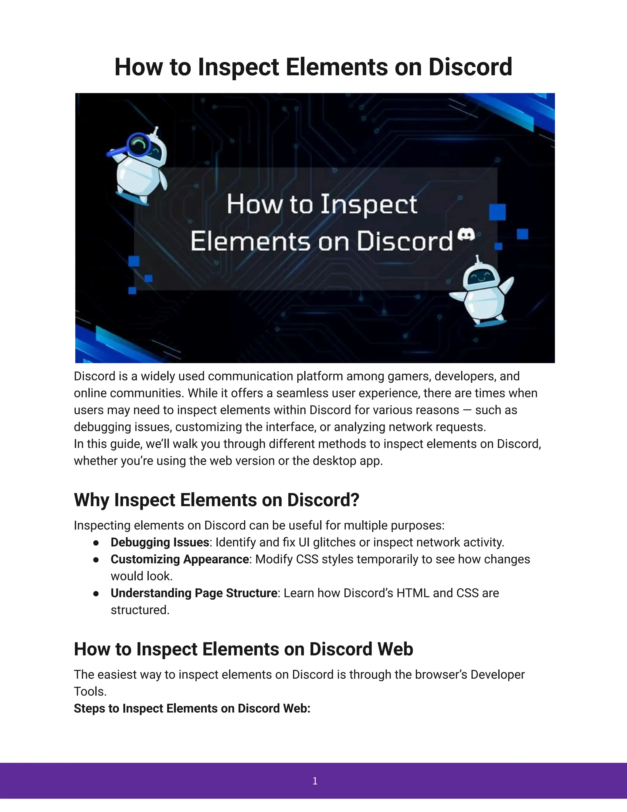 How to Inspect Elements on Discord?????? | PDF