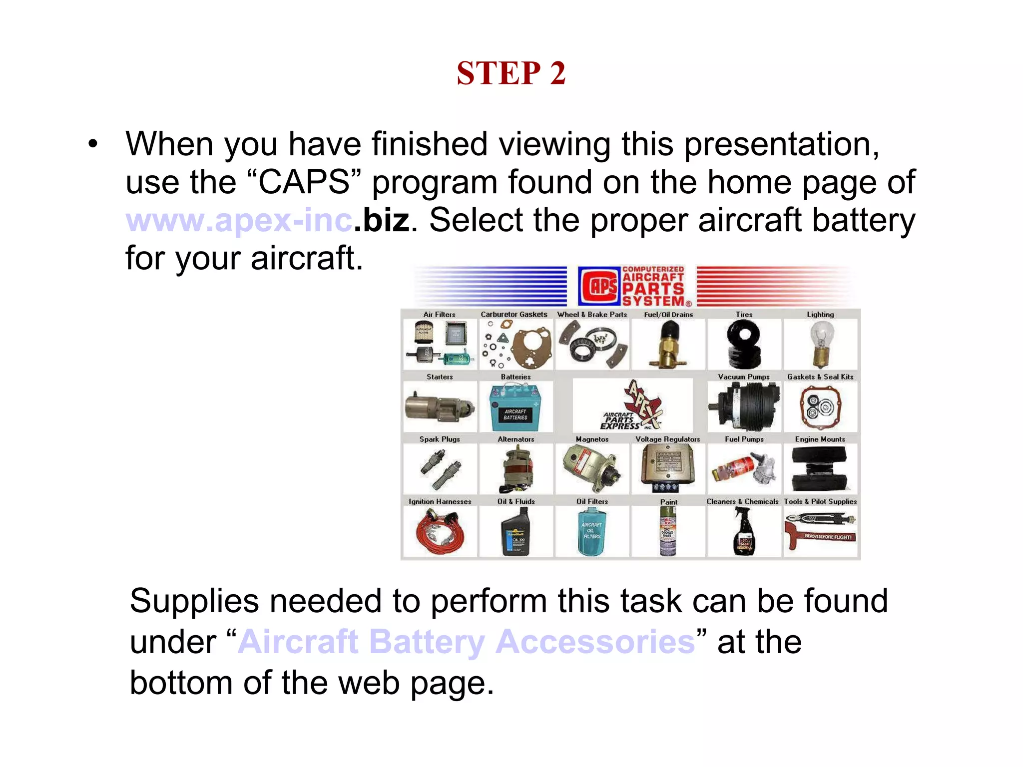 How to install aircraft battery | PPT