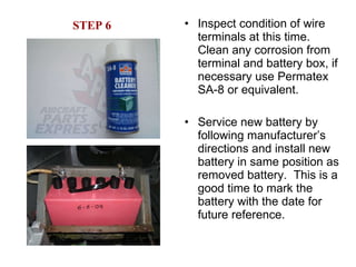 How to install aircraft battery | PPT