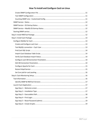 How to Install and Configure Cacti on Linux | PDF