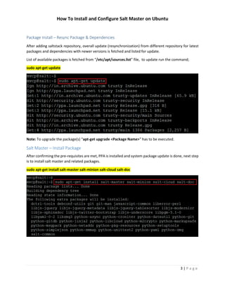How To Install and Configure Salt Master on Ubuntu | PDF