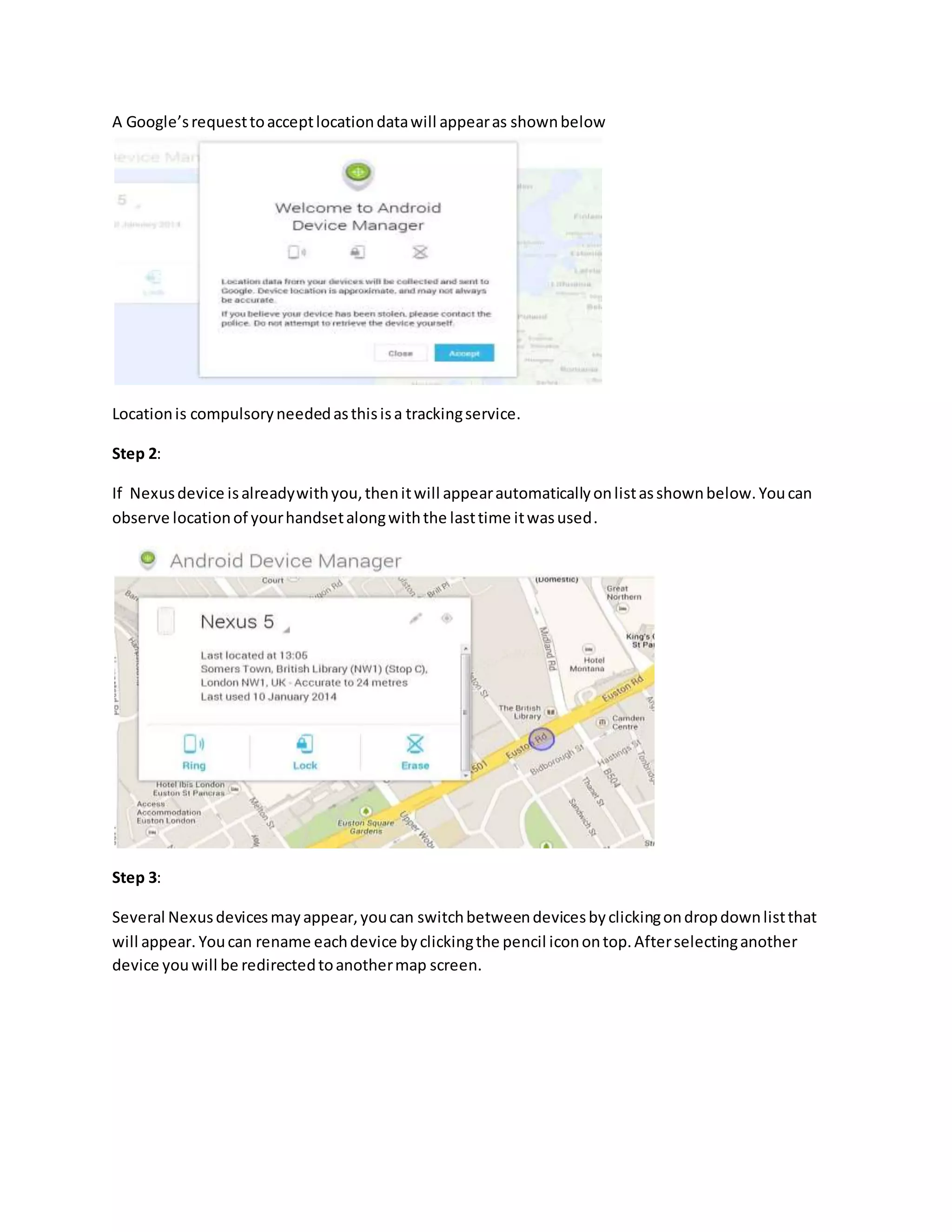 How to install android device manager | PDF