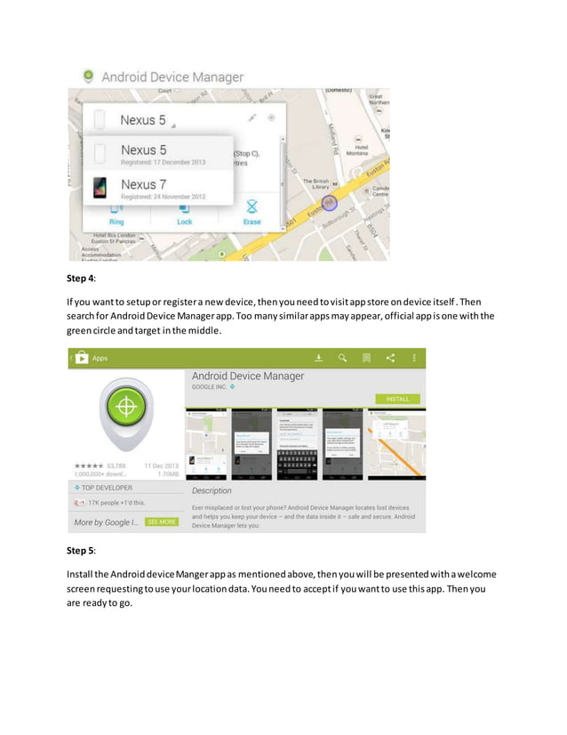How to install android device manager | PDF