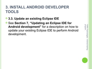 How to install android sdk | PPT