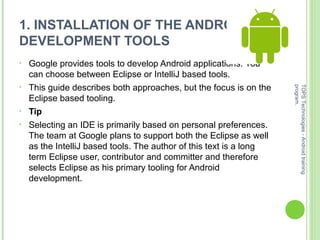 How to install android sdk | PPT | Free Download