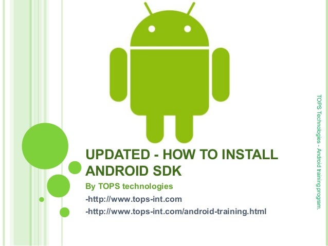 How To Install Android Sdk