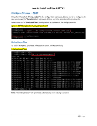 How To Install and Use ABRT CLI on RHEL 7 | PDF