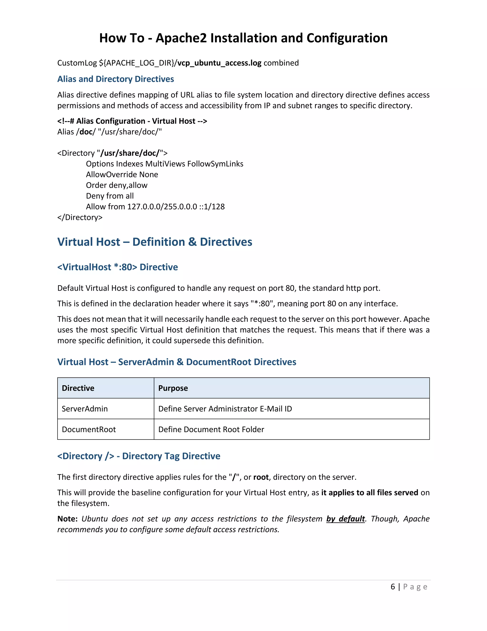 How to installation and configure apache2 | PDF | Free Download How to installation and configure apache2 | PDF | Free Download