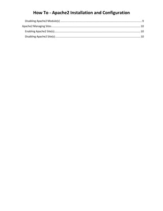 How to installation and configure apache2 | PDF