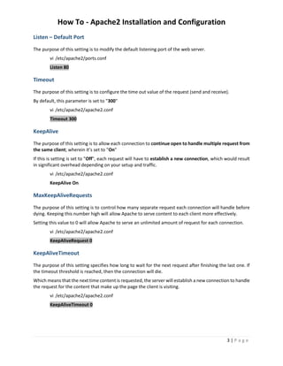 How to installation and configure apache2 | PDF