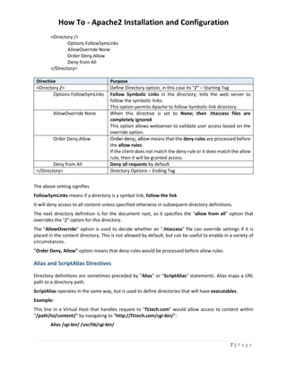 How to installation and configure apache2 | PDF